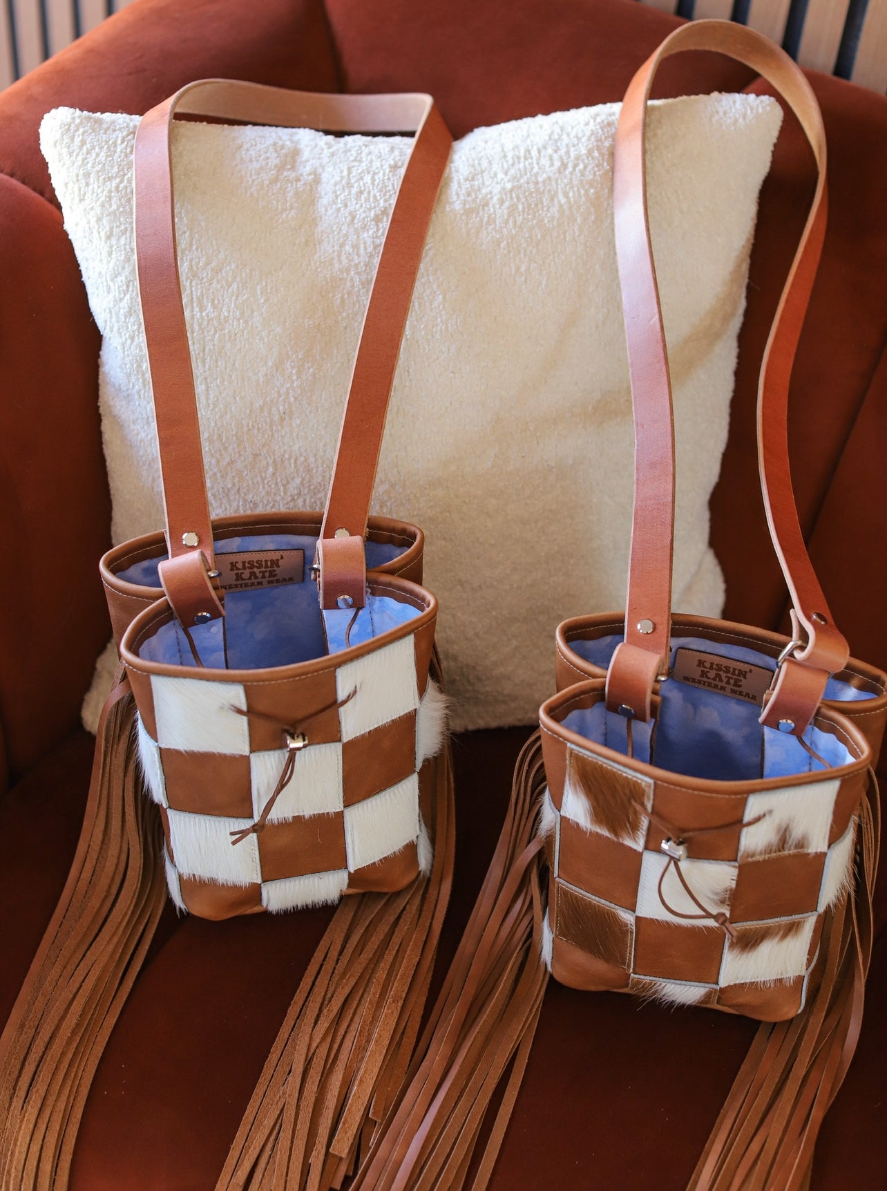 Checkered Bucket Bags – Kissin’ Kate Western Wear