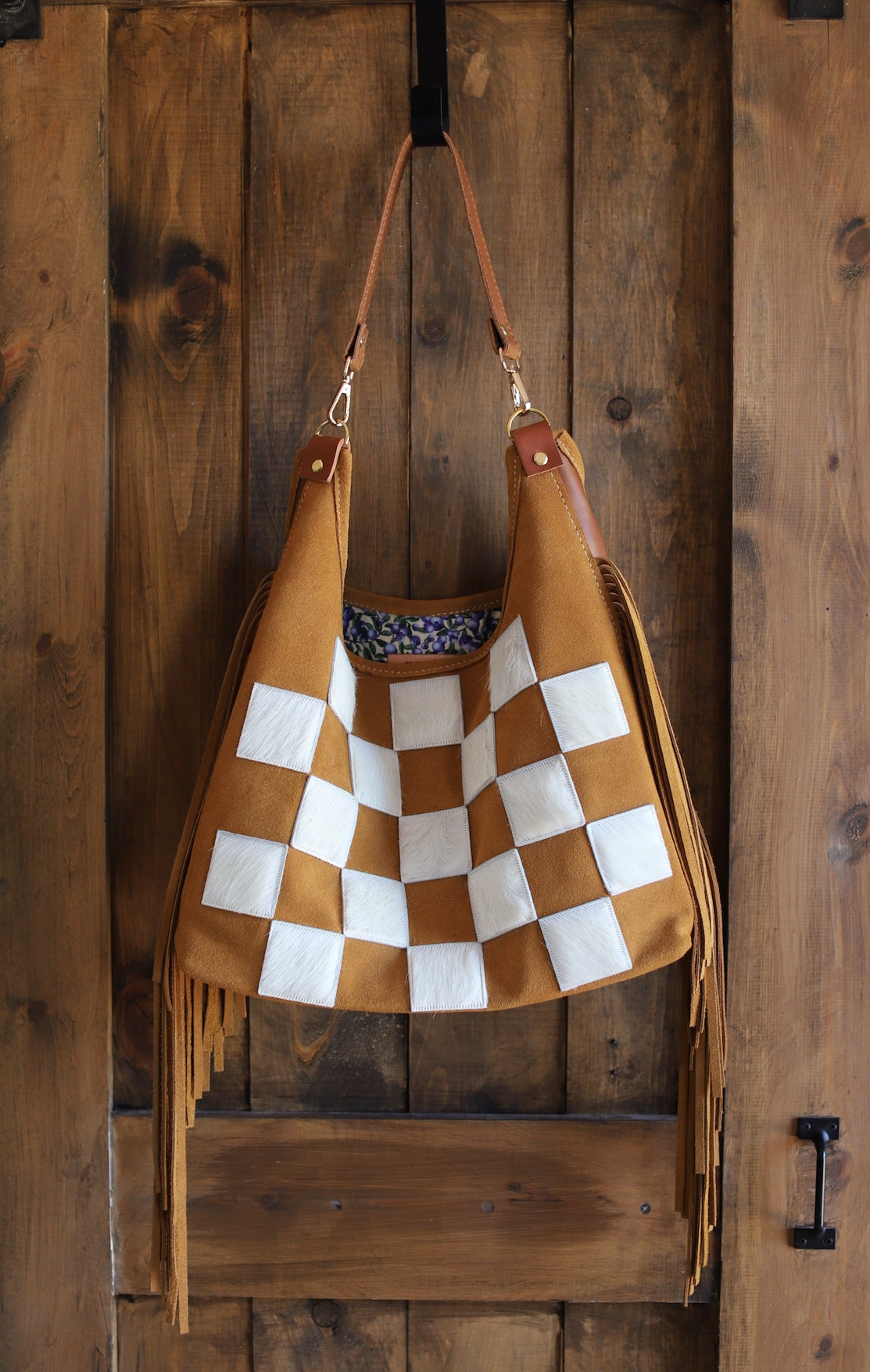 Toast Fringe Checkers – Kissin’ Kate Western Wear