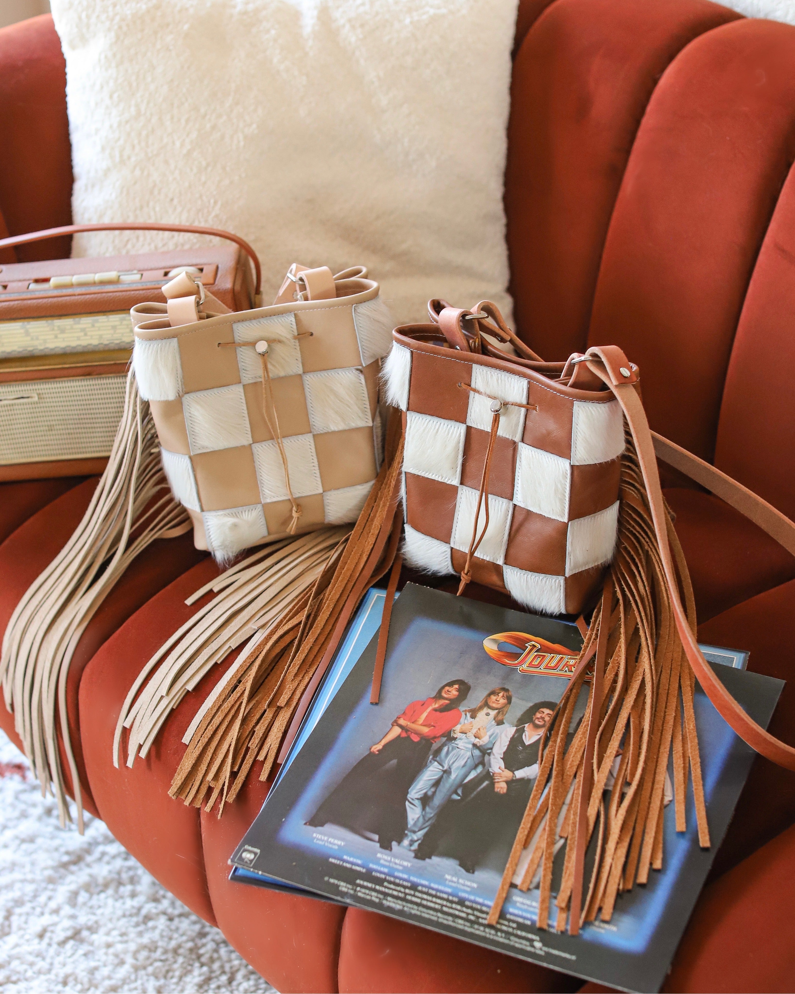 Checkered Bucket Bags – Kissin’ Kate Western Wear