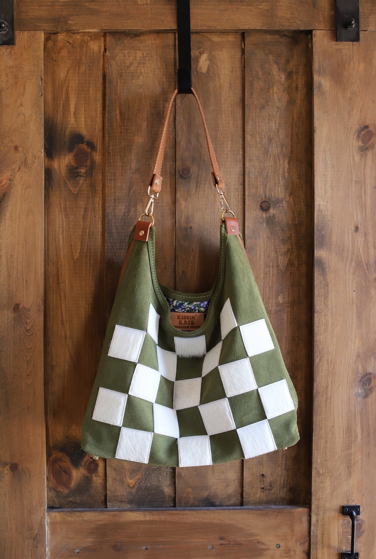 Olive Green Checkers – Kissin’ Kate Western Wear